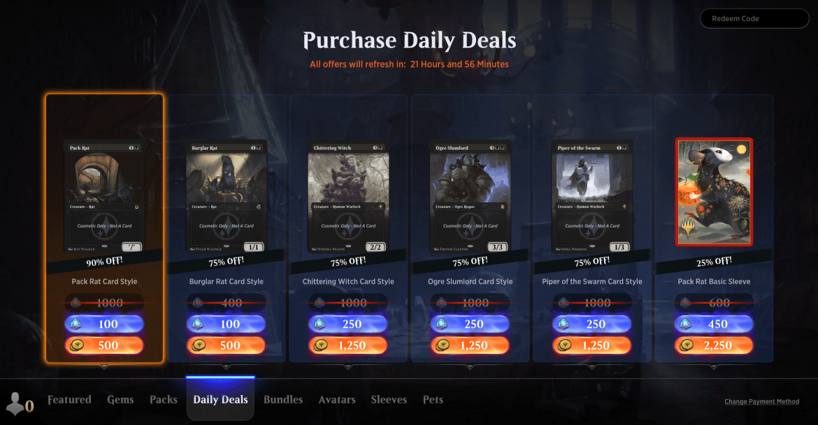 Everything You Need to Know About the MTG Arena Store - Draftsim