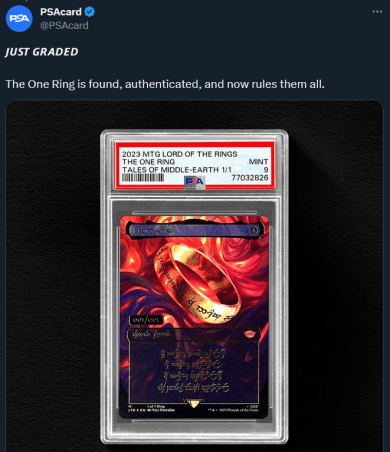 [Status] Magic's Serialized The One Ring Has Been Found, Graded and ...