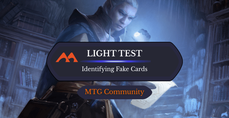 How to Use the Light Test to Determine if Your MTG Cards Are Real or ...