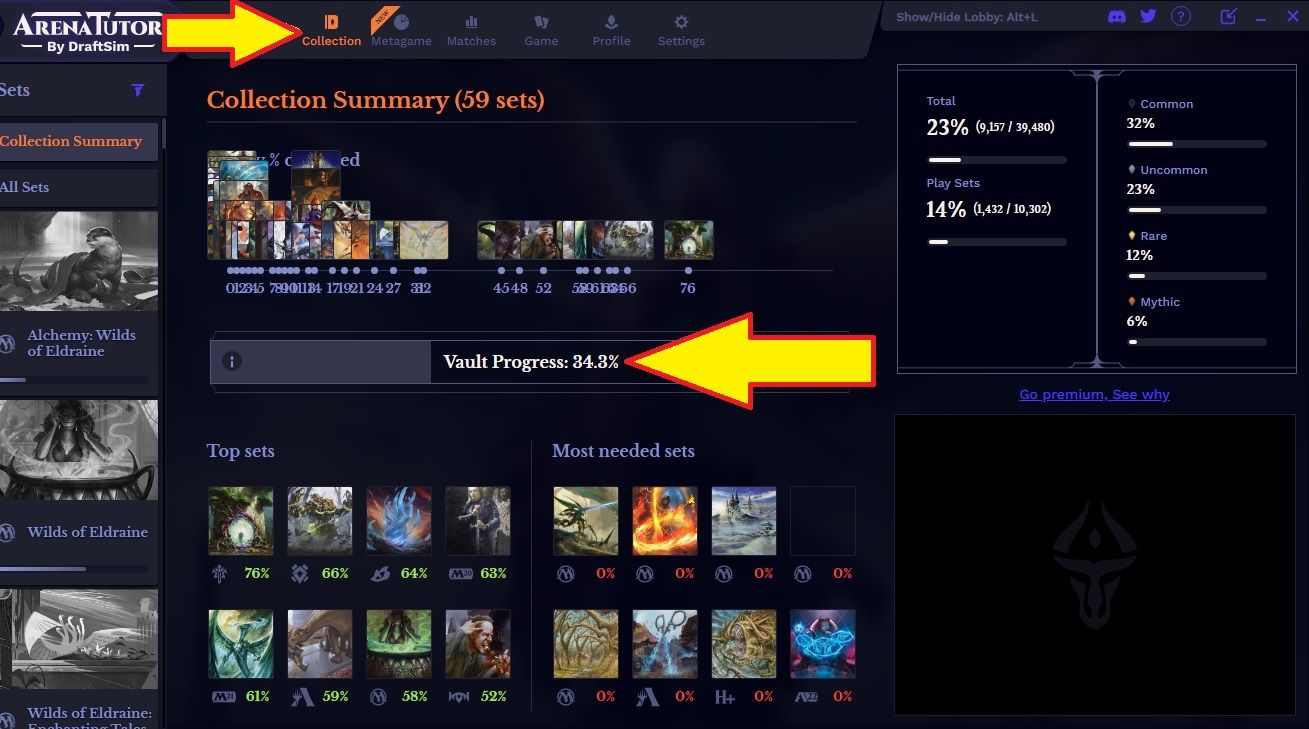 What Is the Vault in Magic Arena and Where Is It? - Draftsim