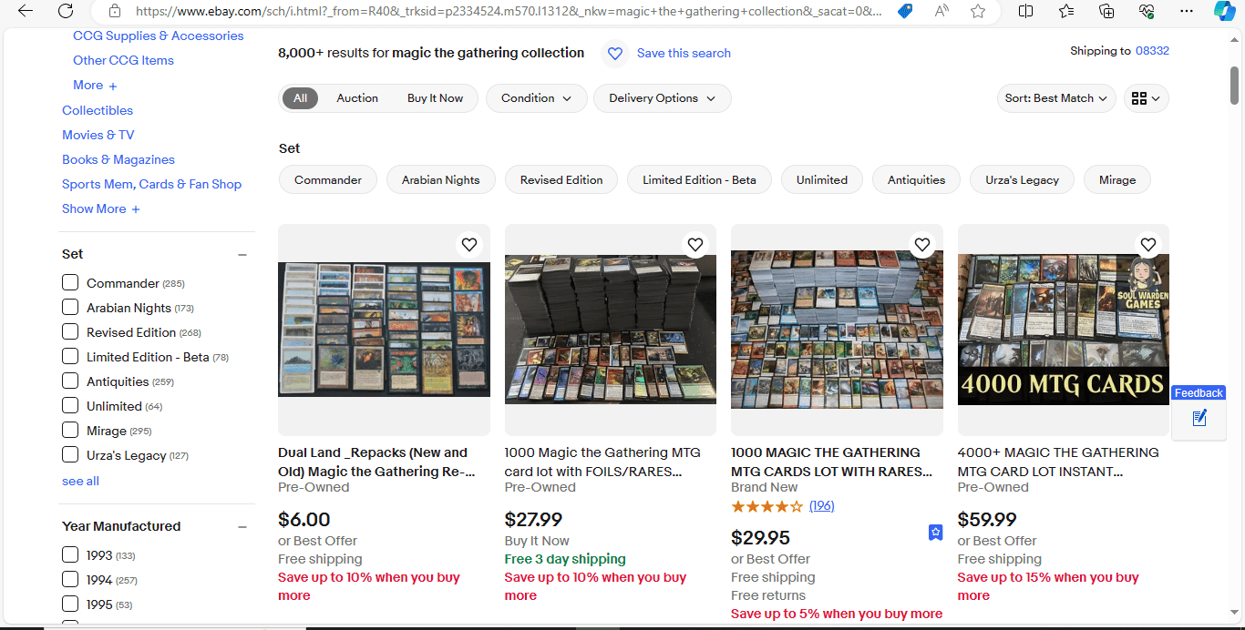 7 Great Places to Buy Magic: The Gathering Collections - Draftsim