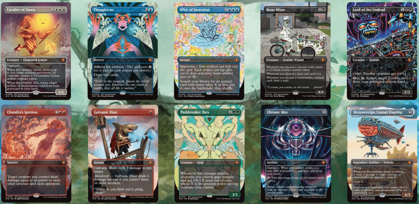 Aetherdrift's Special Guests Wow Players with BIZARRE Card Art - Draftsim