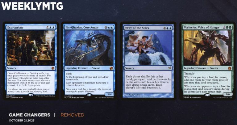 WotC Tweaks Commander Brackets, Trims Game Changers List - Draftsim